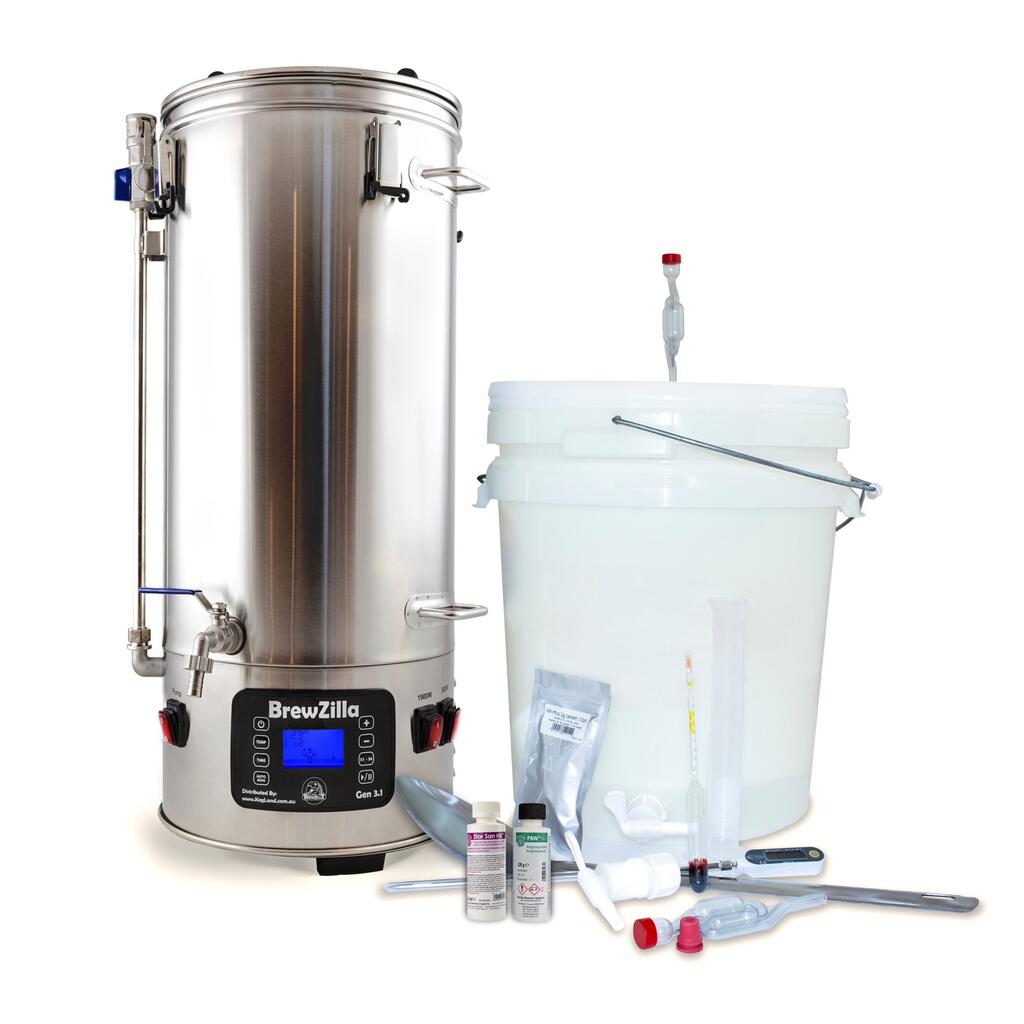 BrewZilla 35L, startpakke - Ølbrygging AS