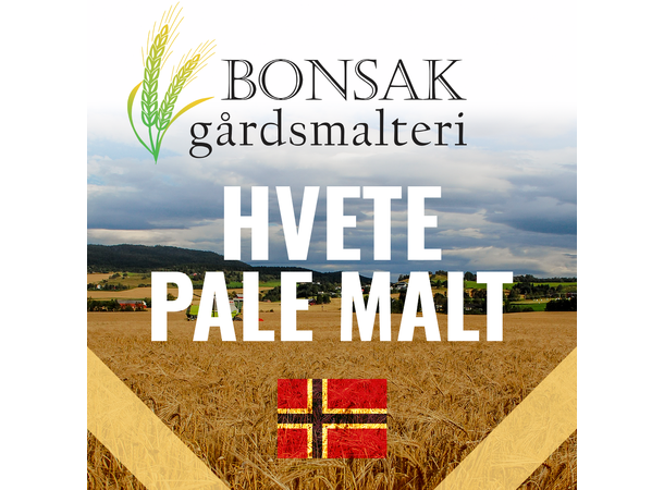 Hvete Pale Malt 5-8 EBC - Bonsak Gårdsmalteri - Ølbrygging AS