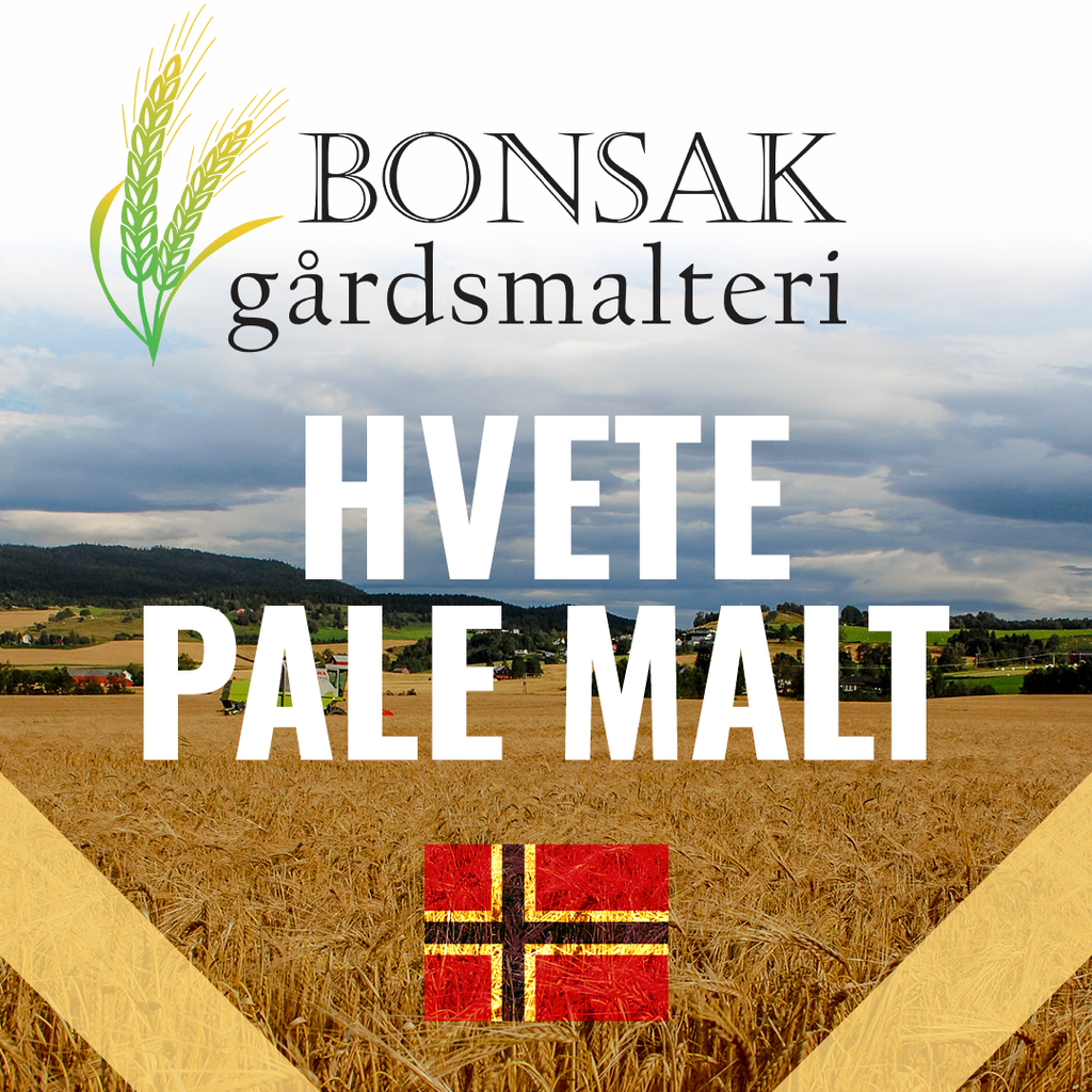 Hvete Pale Malt 5-8 EBC - Bonsak Gårdsmalteri - Ølbrygging AS