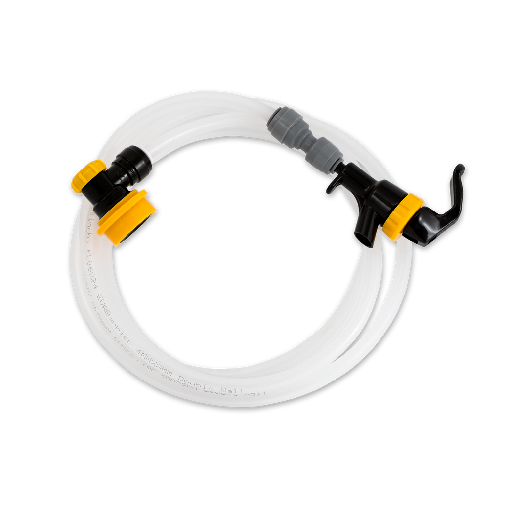 Tappeslange med ball lock og kran - Ølbrygging AS