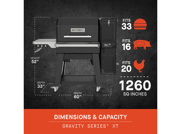 Masterbuilt® Gravity Series XT Digital Charcoal Grill & smoker ...